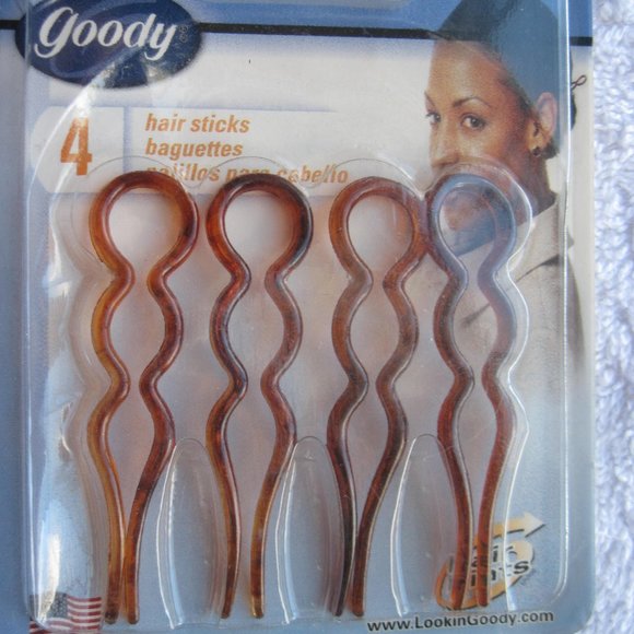Goody | Accessories | 4 Goody 202 Hair Sticks Plastic Chignon Pins ...